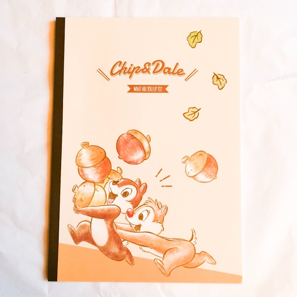Disney | Office | Disney Chip Dale Acorns B5 Notebook | Poshmark